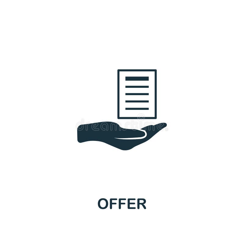 Offer Icon. Creative Element Design from Content Icons Collection ...