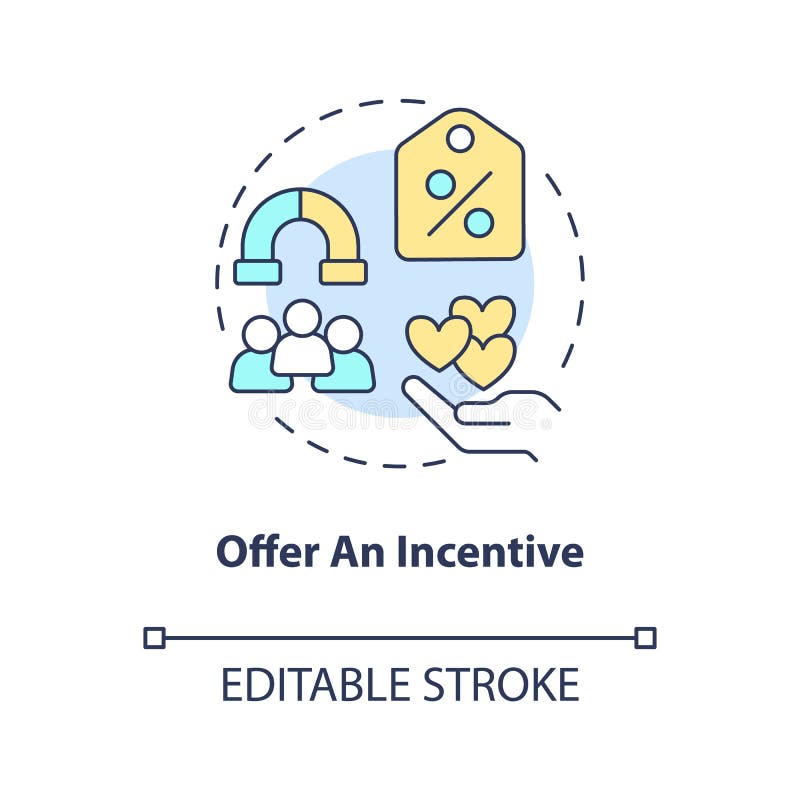 Offer Incentive Concept Icon Stock Vector - Illustration of review ...