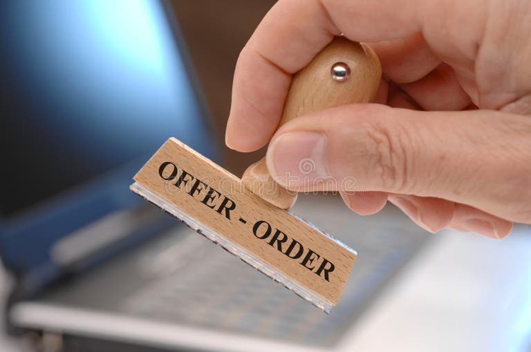 Offer and order stock photo. Image of hold, customer - 30981790