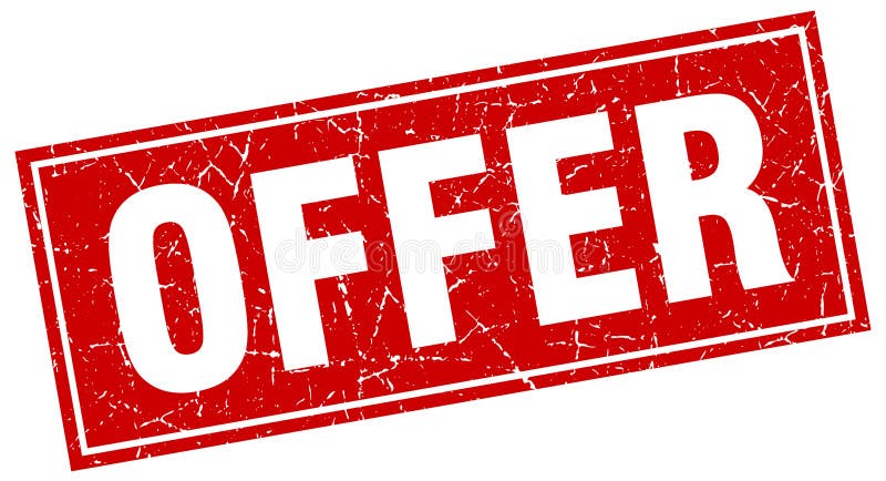 Offer square stamp stock vector. Illustration of insignia - 94467616