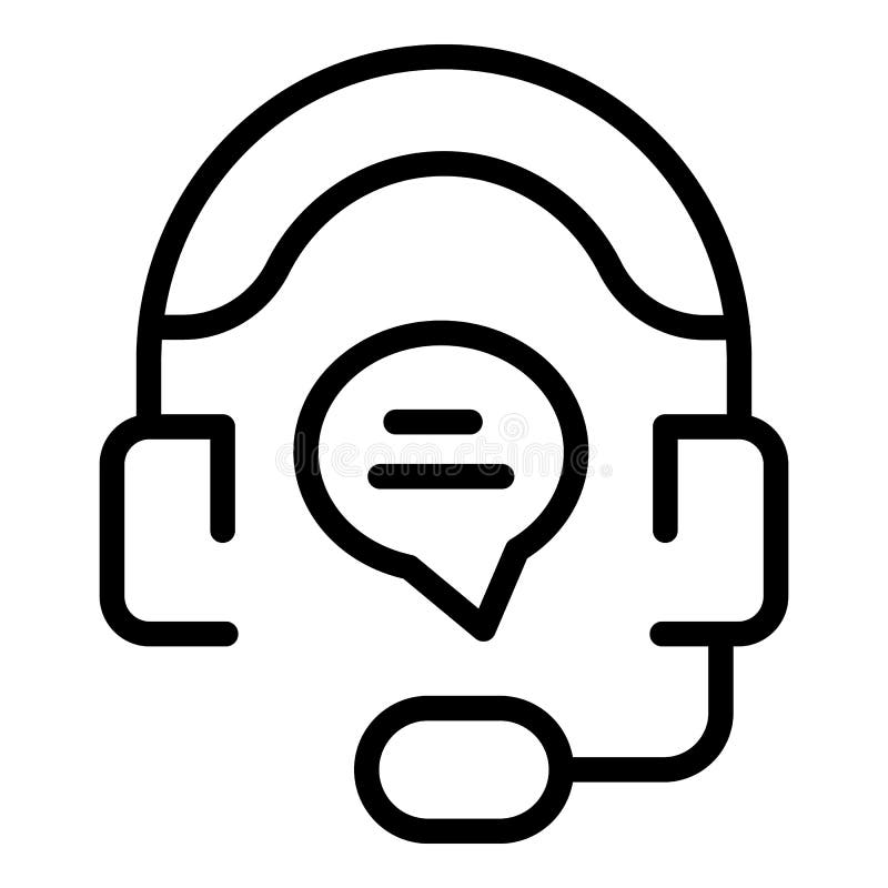 Offer Support Icon Outline Vector. Online Custom Stock Vector ...