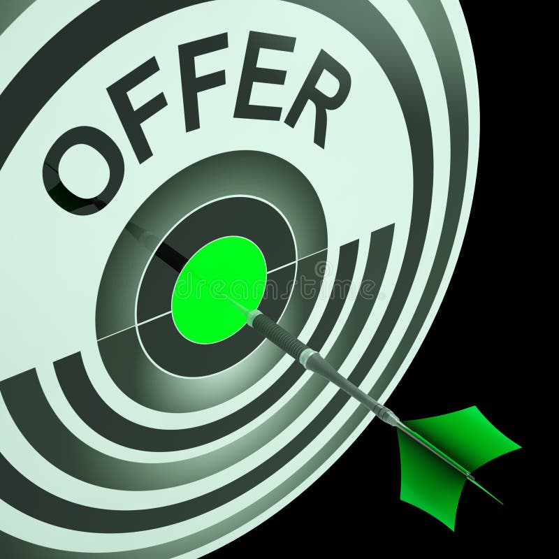 Offer Target Means Cheap Reductions Stock Illustration - Illustration ...