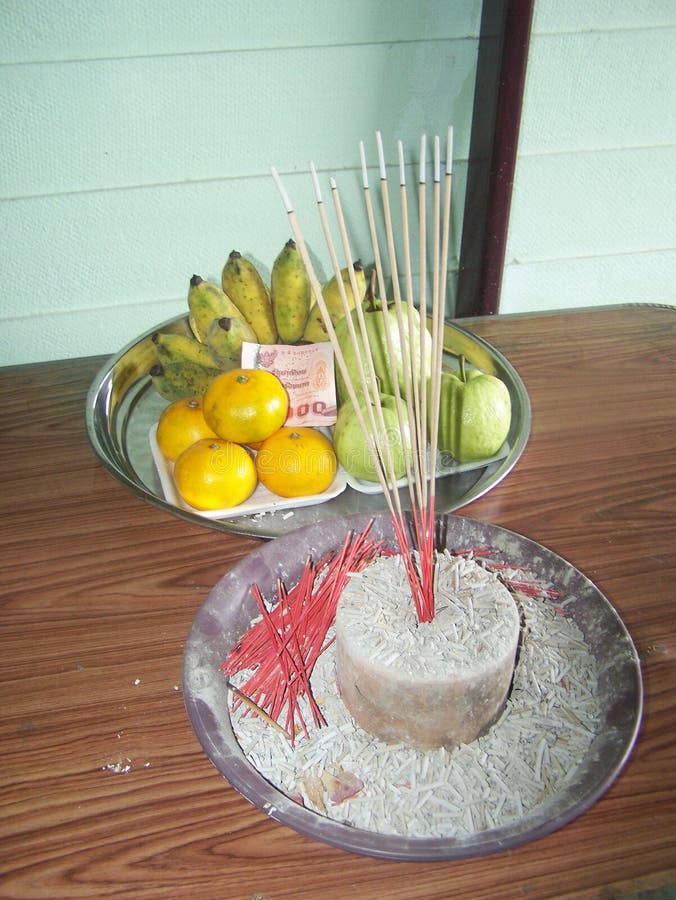 Offering , at Born from the Power Believes in Stock Photo - Image of ...