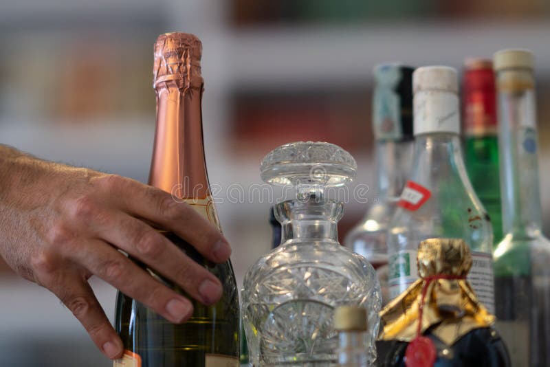 Offering Champagne after Dinner Stock Image - Image of club, offering ...