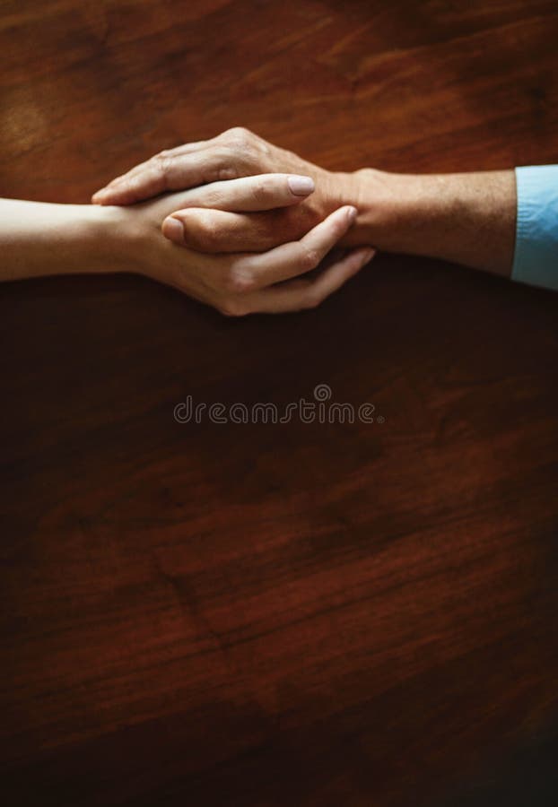 Offering Comfort and Support in a Time of Need. Closeup Shot of Two ...