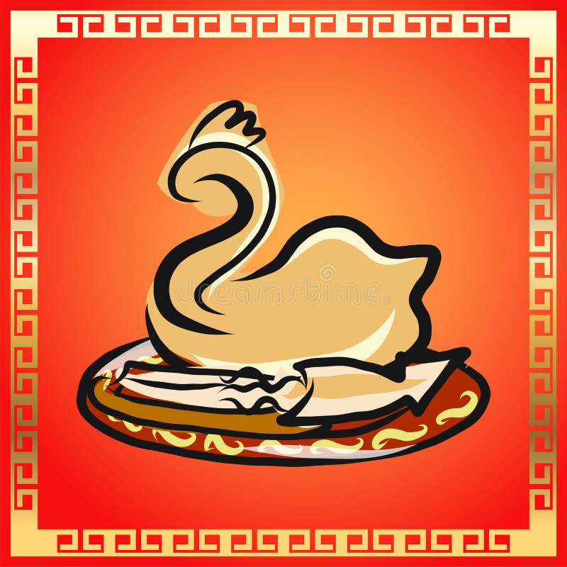 Offering Food Chinese Vector Image Stock Vector - Illustration of ...