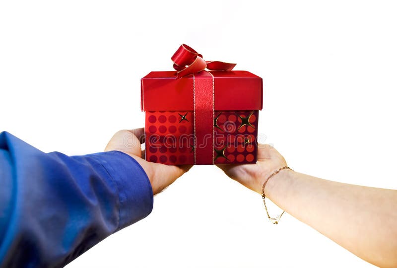 Offering a gift stock image. Image of share, symbol, hold - 7379291