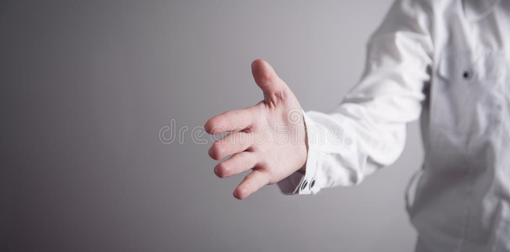 Offering Hand for Handshake. Deal Concept Stock Photo - Image of ...