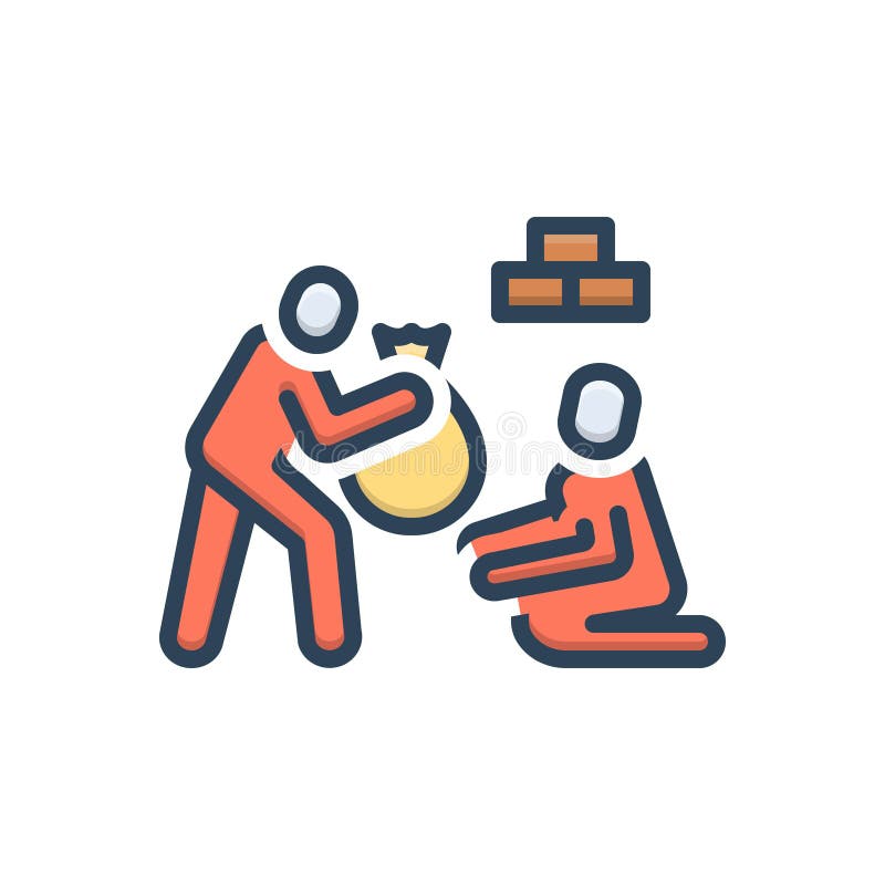 Color Illustration Icon for Offering, Giving and Taking Stock ...