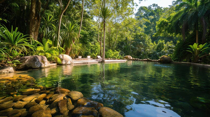 Offering a Peaceful Escape into a World of Natural Wonders. Generative ...