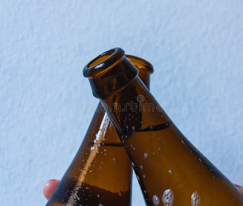 Two Beers. Just Cheer with Us! Stock Photo - Image of closeup, counter ...