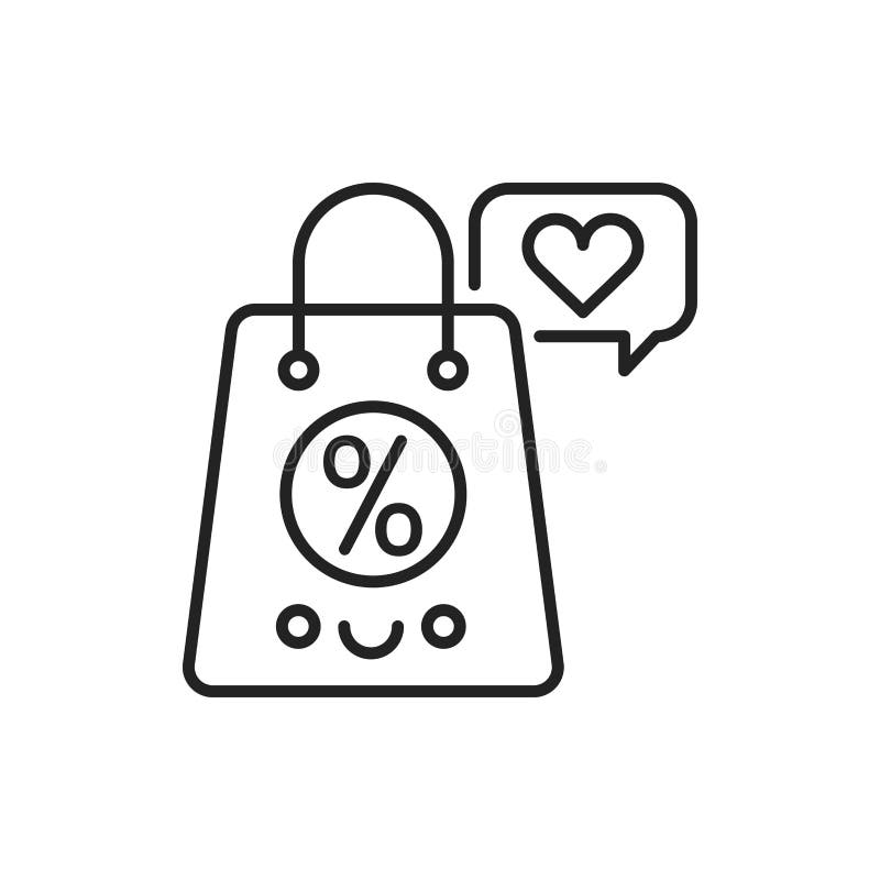 Offers Line Black Icon. SMM Promotion. Sign for Web Page, Mobile App ...