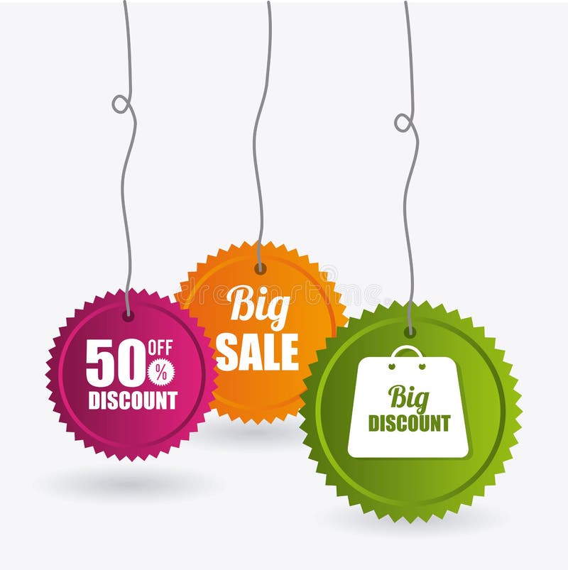 Offerte Speciali, Sconti E Promozioni Di Compera Illustrazione ...