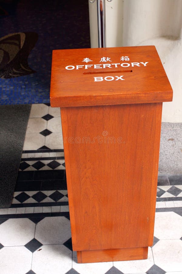 Offertory box in church stock photo. Image of insert, church - 2461368