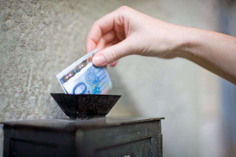 Offertory box in church stock image. Image of give, charitable - 3325481