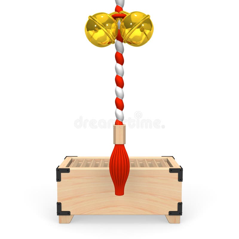 Offertory Box and Gold Bells Stock Illustration - Illustration of back ...
