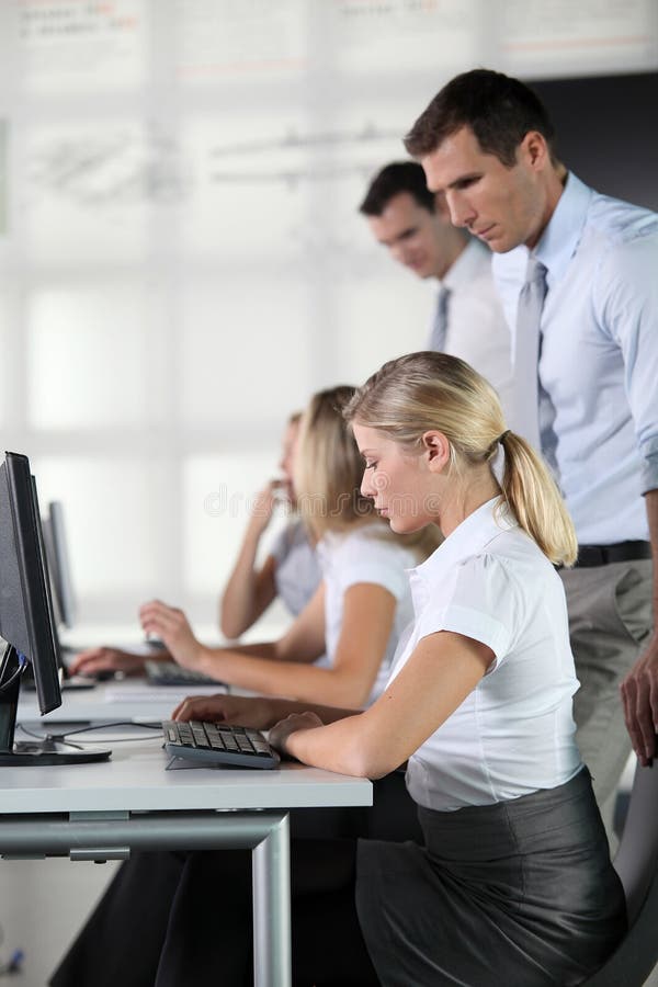 Computer work stock image. Image of study, confident - 14538789