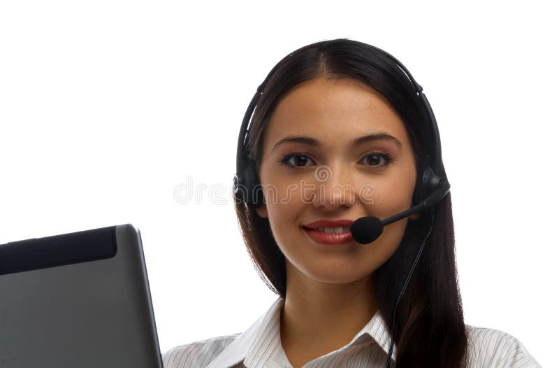 In the office stock image. Image of operator, face, help - 2880733