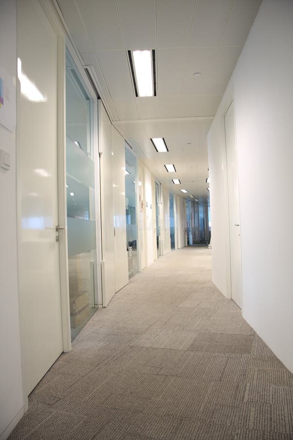 Office Hallway stock photo. Image of empty, corridor - 16818404