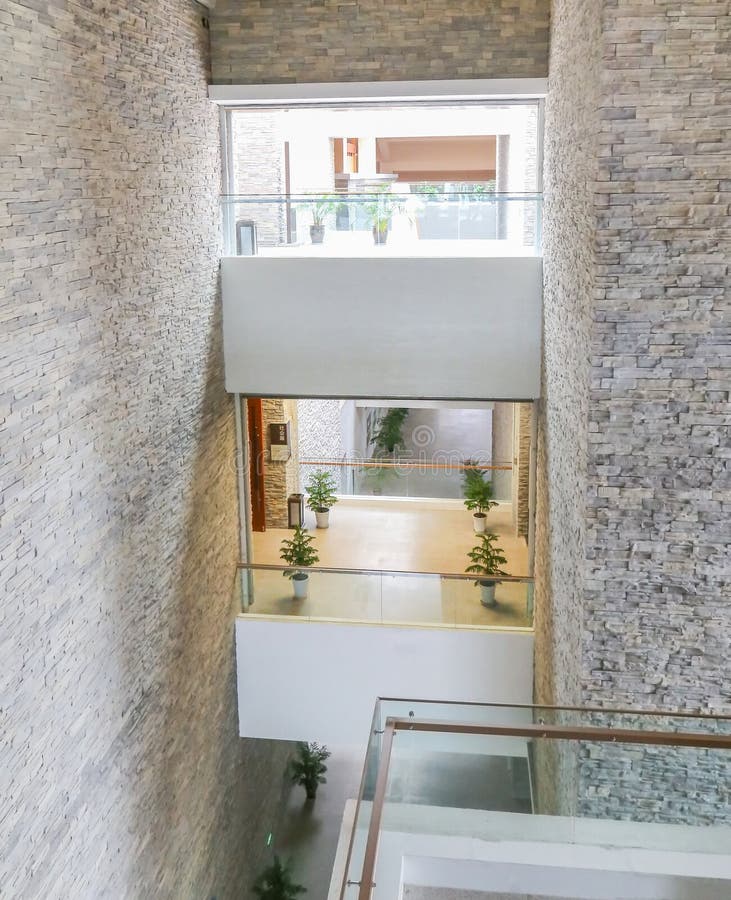 Office aisle stock image. Image of blue, gangway, place - 19954737