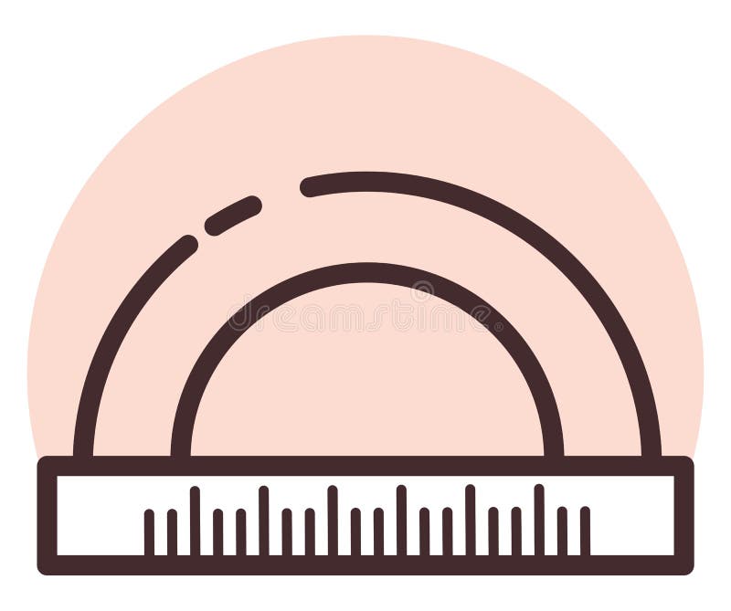Office angle ruler, icon stock vector. Illustration of icon - 261067245