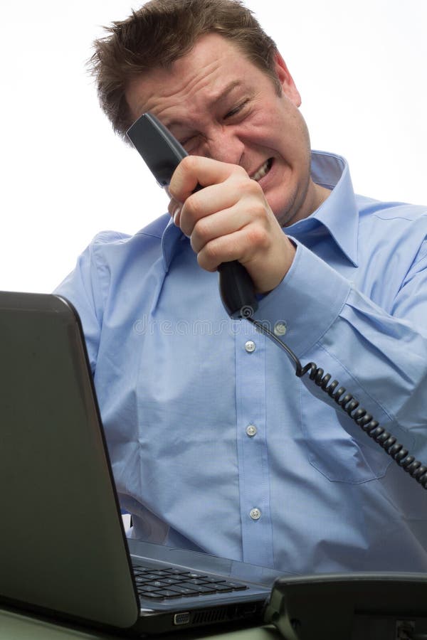 Office Angry Man stock image. Image of desk, talking - 37432207