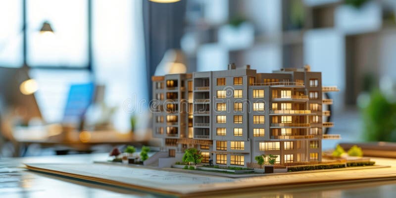 Office of an Architectural Company, Layout of a Modern Residential ...