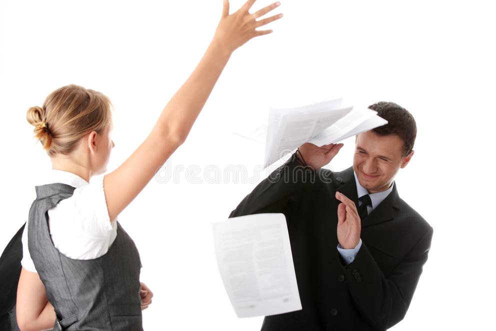 Office argue stock image. Image of fight, collar, success - 12679997