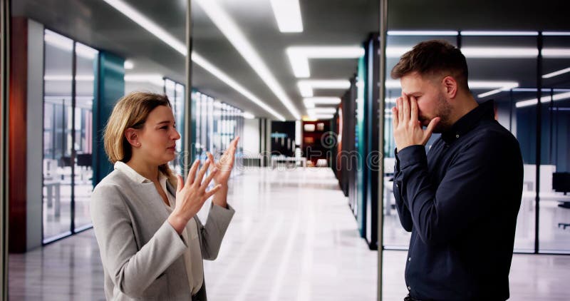 Office Argument and Quarrel Stock Image - Image of boss, business ...