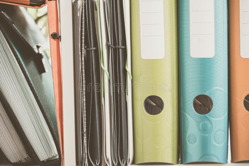 Office Articles / Folders / the Concept of the Enormous Amount of Paper ...