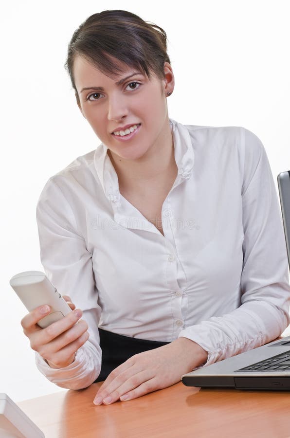Assistant Answering Phone Call Stock Photo - Image of connected, mobile ...