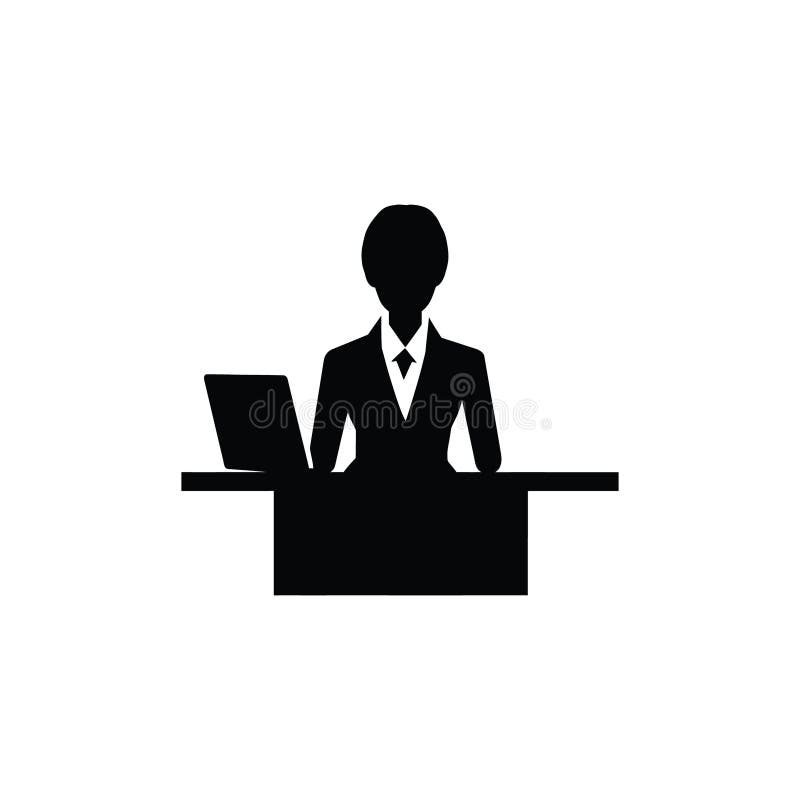 Office Assistant Icon stock vector. Illustration of font - 296706629