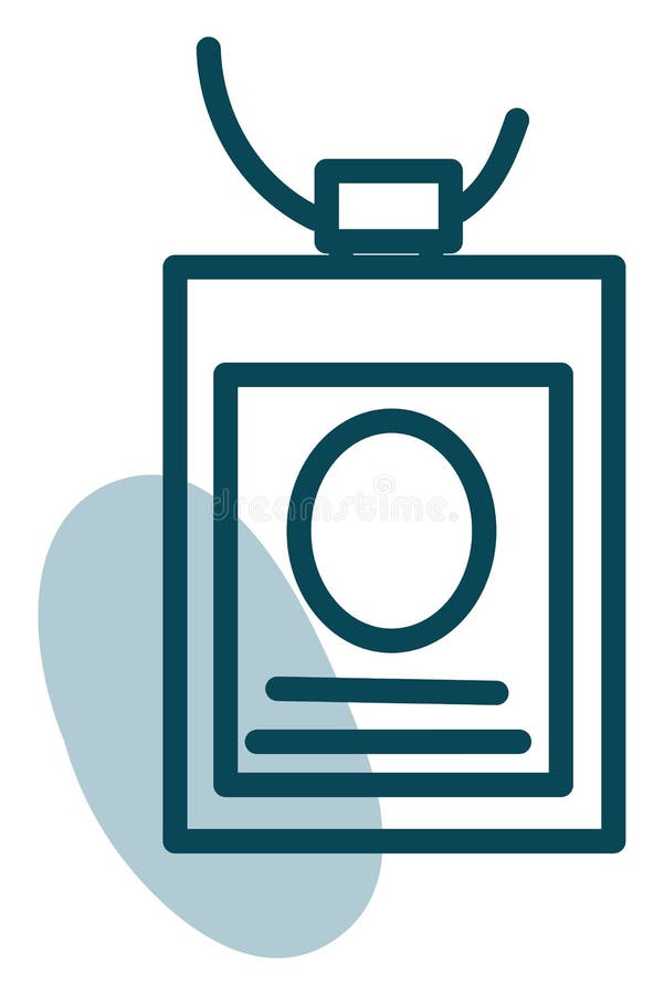 Office badge, icon stock vector. Illustration of bright - 259397322