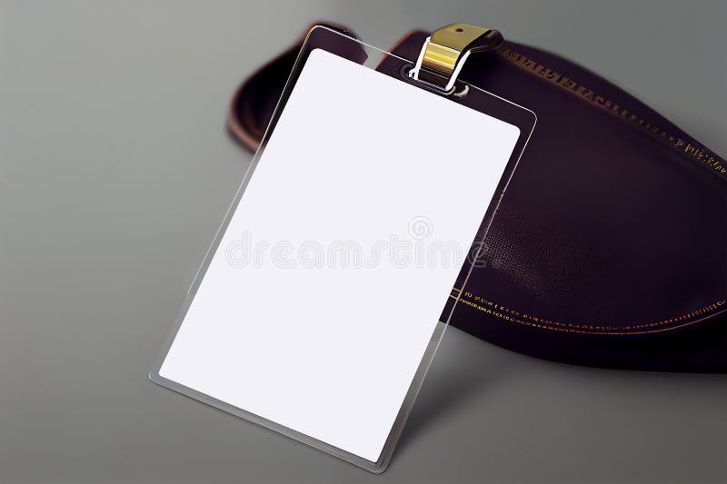 Office Badge Icon, Identification and Card Holder, Vector Icon Stock ...