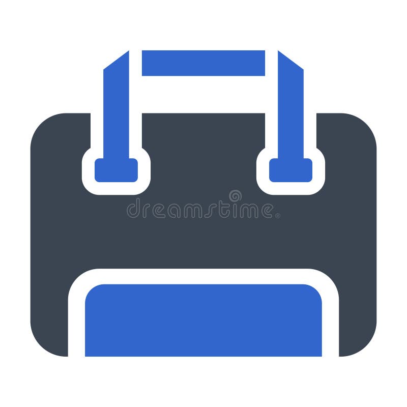 Office bag icon stock vector. Illustration of icon, business - 265308933