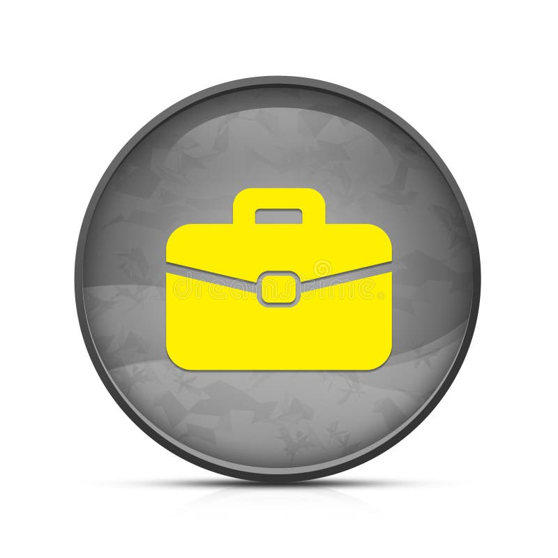 Office Bag Icon on Classy Splash Black Round Button Illustration Stock ...