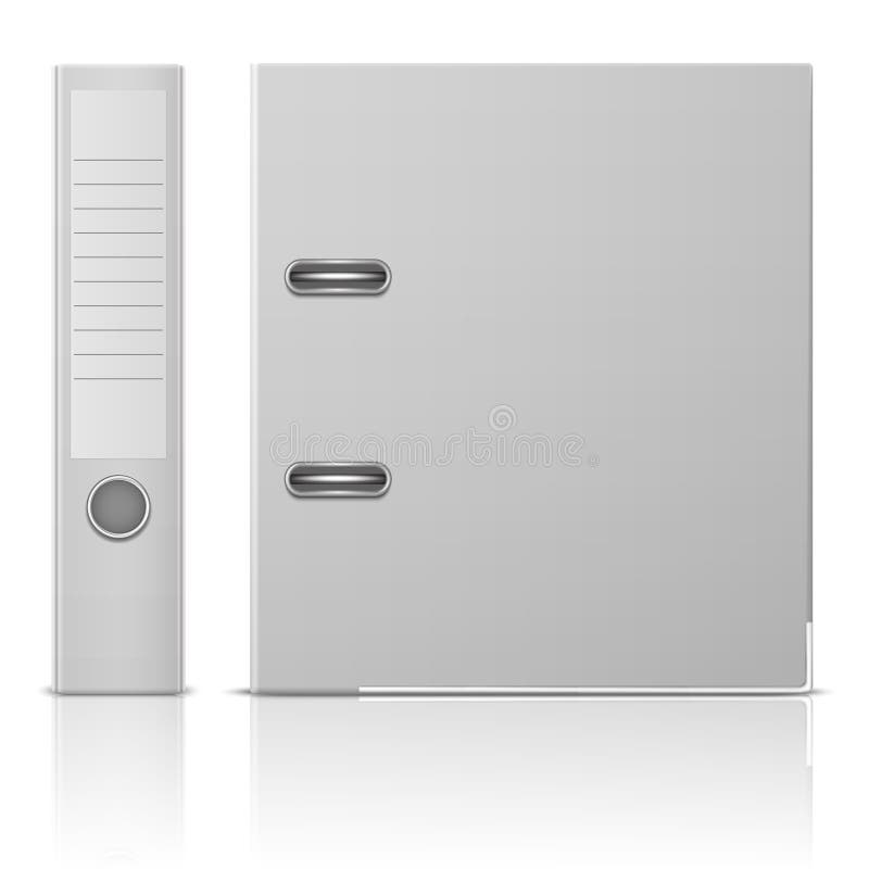 Office Binder, Back and Side View. Stock Illustration - Illustration of ...