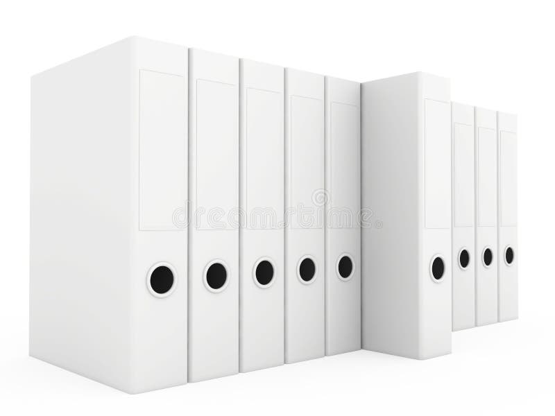 Office Blank Folder Template Isolated on White Stock Illustration ...