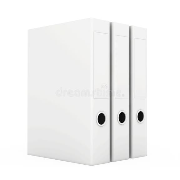 Office Blank Folder Template Isolated on White Stock Illustration ...