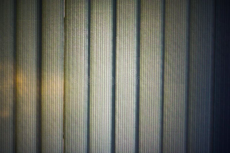 Opened Venetian Plastic Blinds with Sunlight in the Morning. White ...