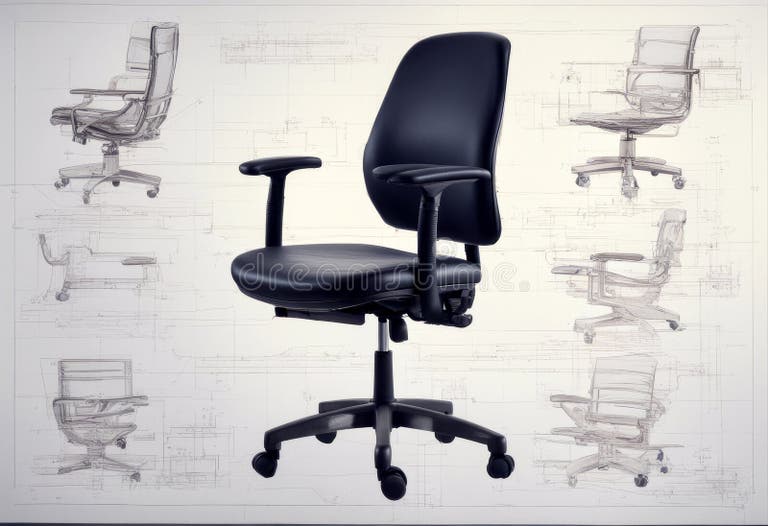 Office Chair Plan Architecture Stock Illustrations – 3,341 Office Chair ...
