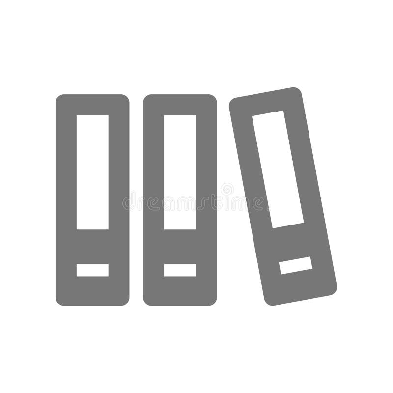 Office books vector icon stock vector. Illustration of education ...