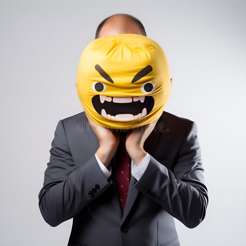 Office Boss with Angry Face Emoji, Ai Generative Stock Image - Image of ...