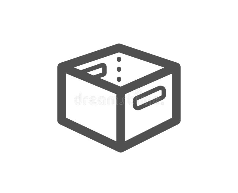 Office Box Icon. Delivery Parcel Sign. Cargo Package. Vector Stock ...