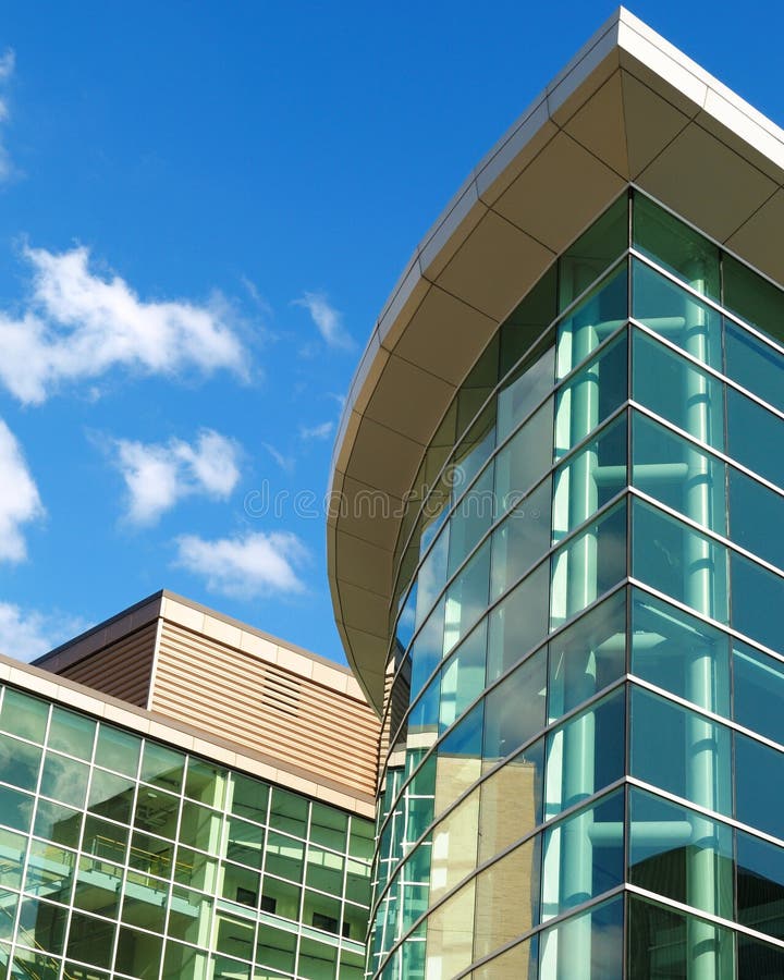 Modern Building Architecture Angled Windows Stock Photo - Image of ...