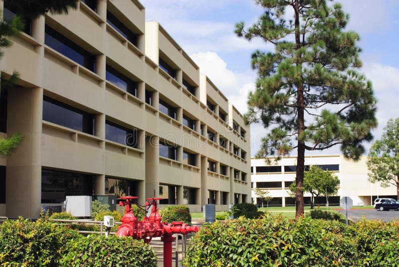 Modern Three Story Office Building Stock Image - Image of contemporary ...