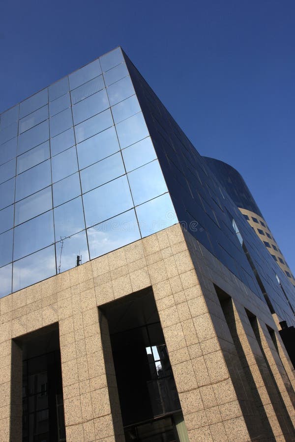 Golden Building Reflections Stock Photo - Image of reflections, america ...