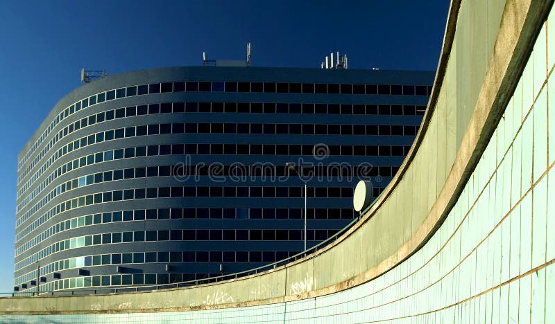 Curvy Building stock photo. Image of window, curvy, tones - 4389280