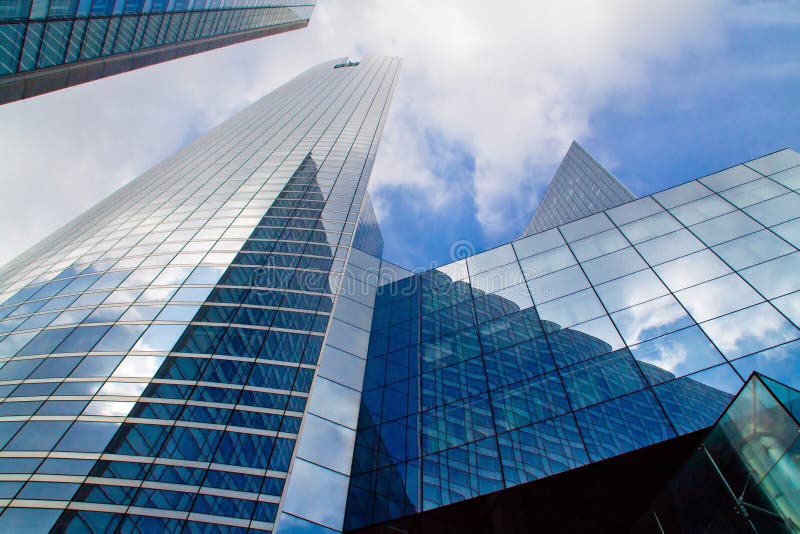 Office Building on a Background of Blue Sky Stock Image - Image of blue ...
