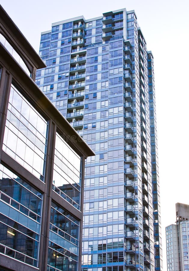 Contemporary Downtown High-rise Building Stock Photo - Image of ...